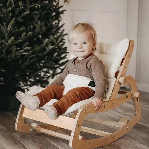 Wooden baby chair store