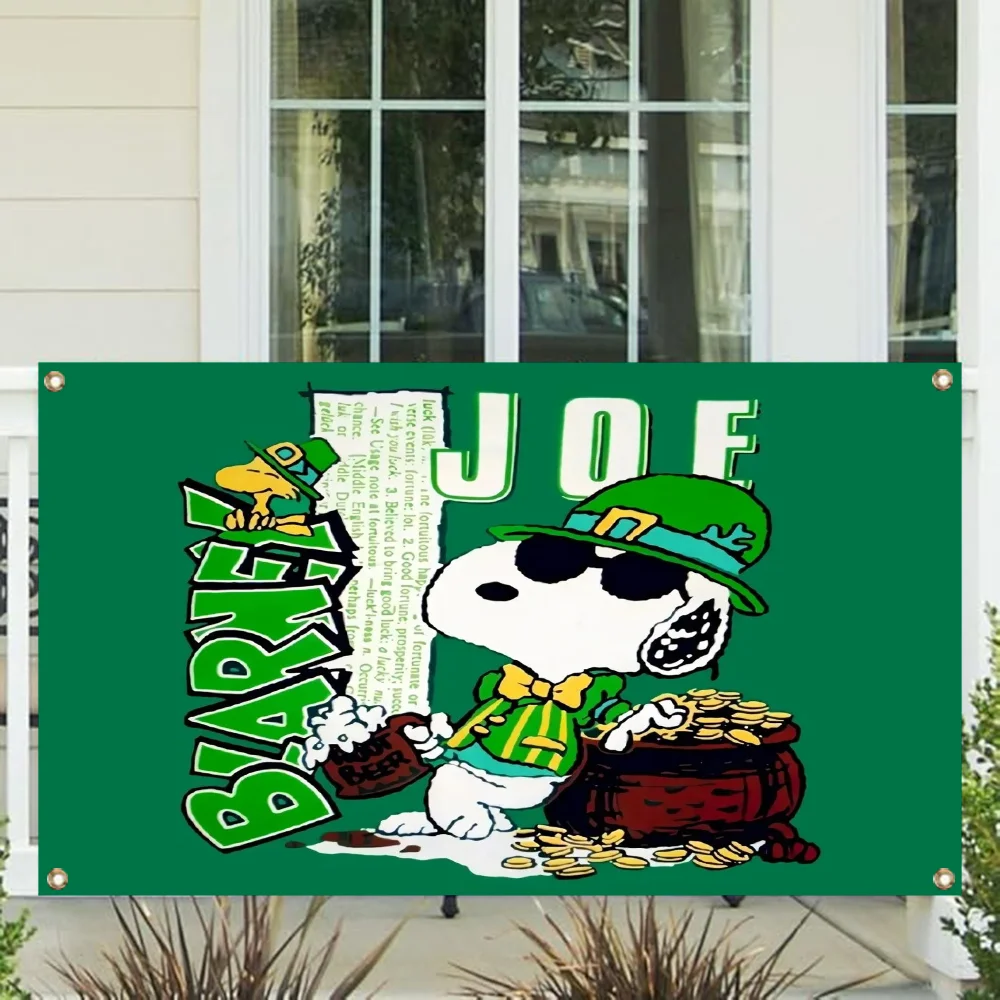 Outdoor Flags Banners Garage Flag SNOOPY Four Hole Single Sided Flag ...