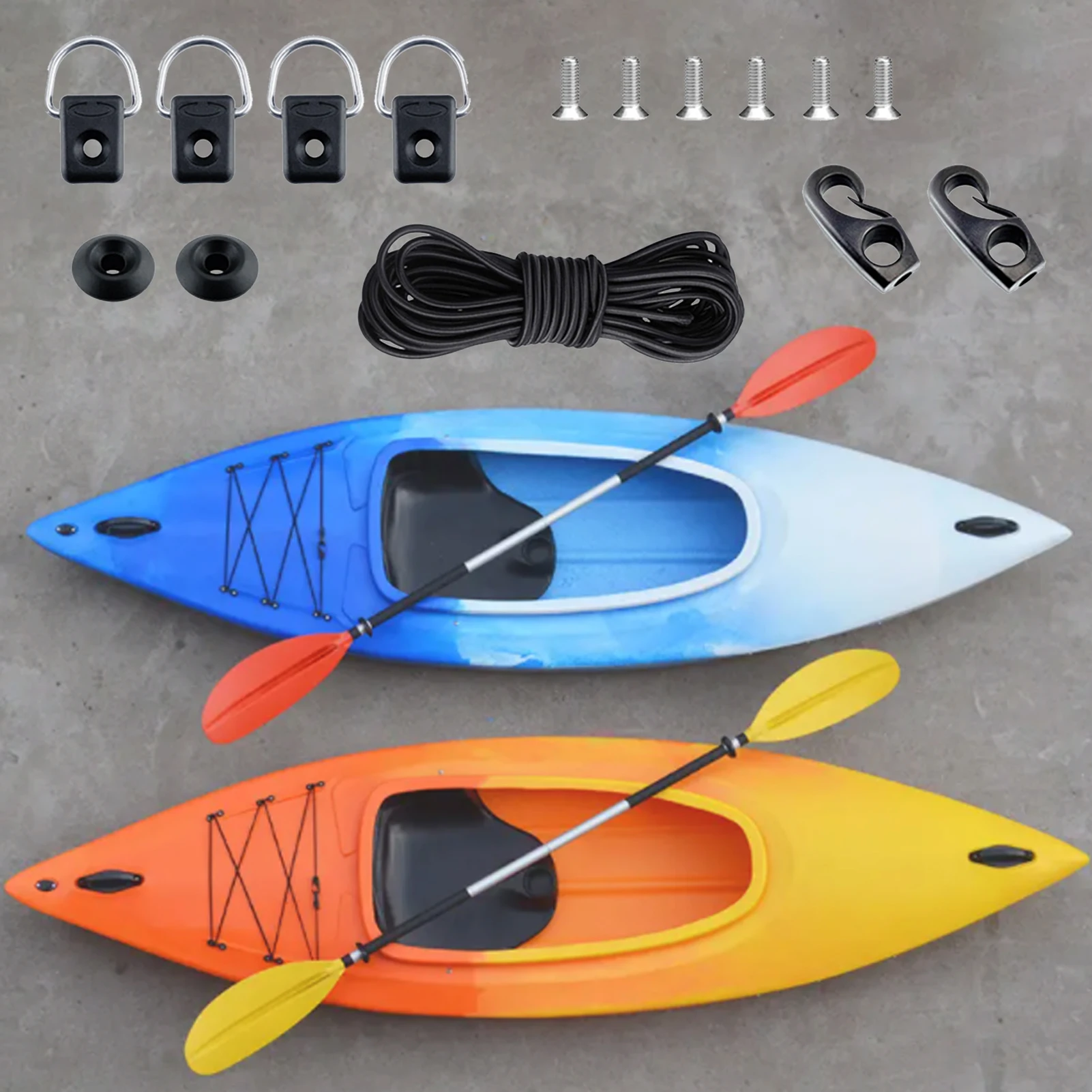 2022 New D Ring Mooring Deck Fitting Canoe Kayak Bungee Shock Cord ...