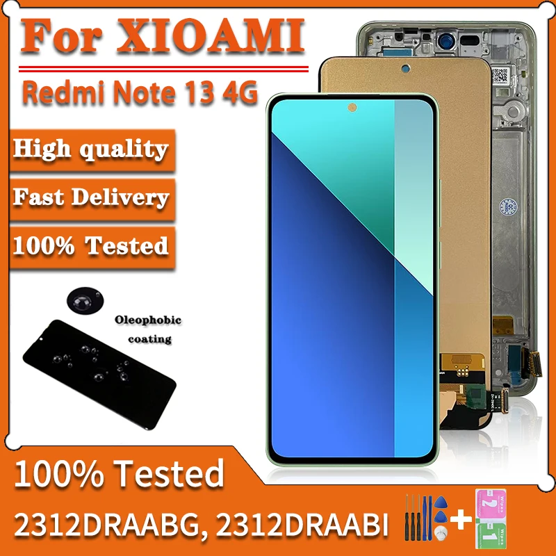 Экран Note 13 4G для Xiaomi Redmi Note 13 4G 23129RAA4G 23124RA7EO ЖК ...