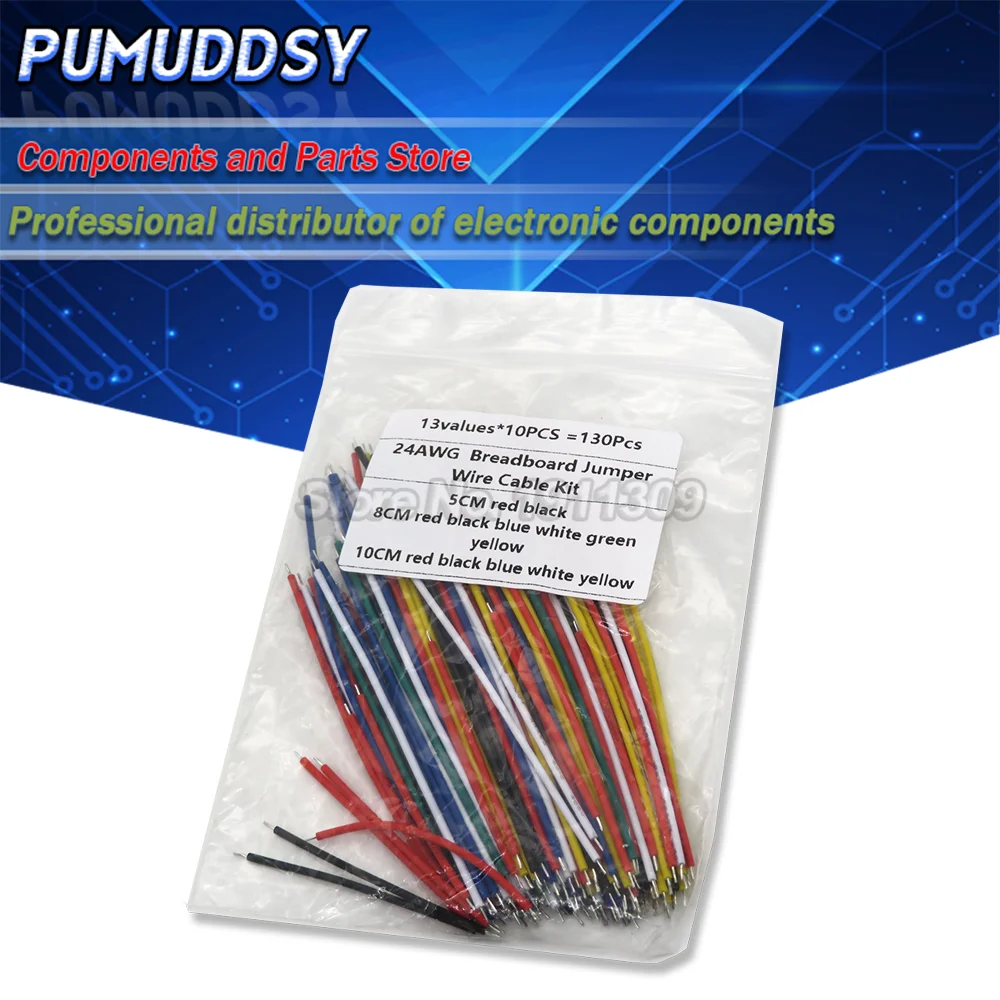 Free Shipping 50pcs pcb solder cable 24AWG 26AWG 8cm Fly jumper wire