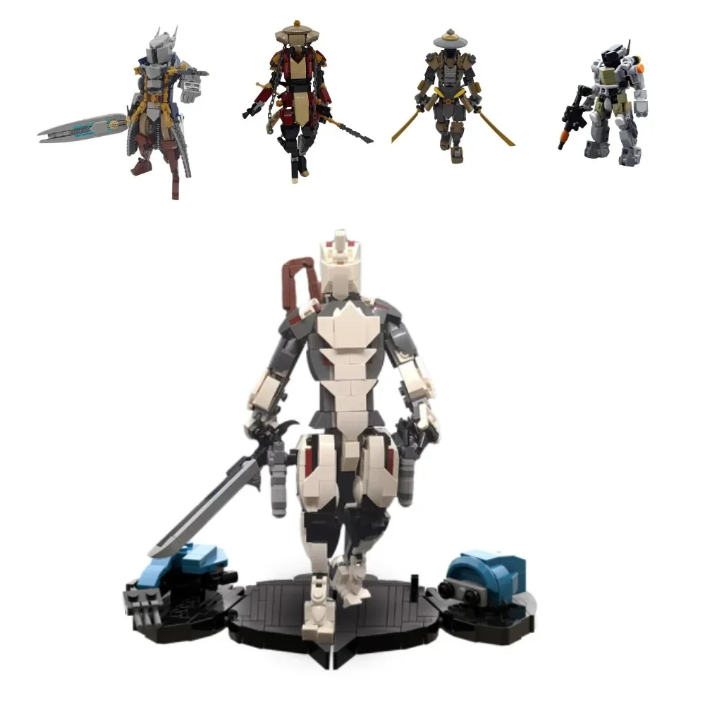 BuildMOC Space Warframed Mecha Фигурки Строительные блоки для игр Воины ...
