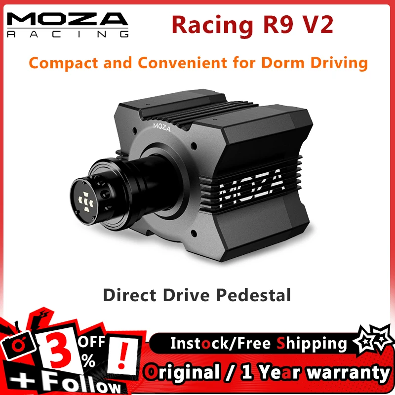 MOZA Racing R9 V2 Основание колеса с прямым приводом Основание колеса 9 ...