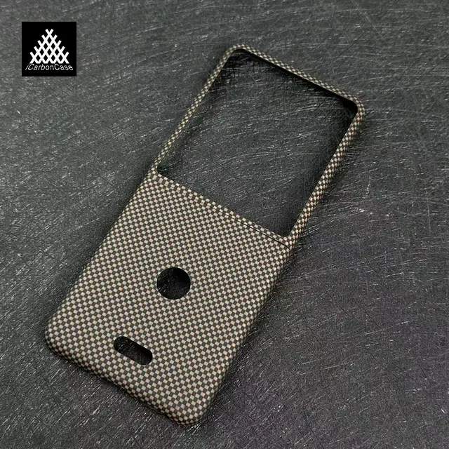 Для Motorola Moto Razr 60, ультра настоящий кевларовый арамидный чехол ...