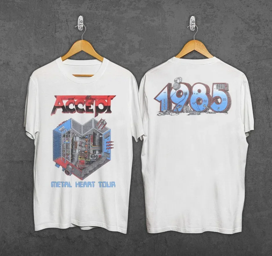 vintage 1985 Accept Metal Heart Tour Shirt | AliExpress