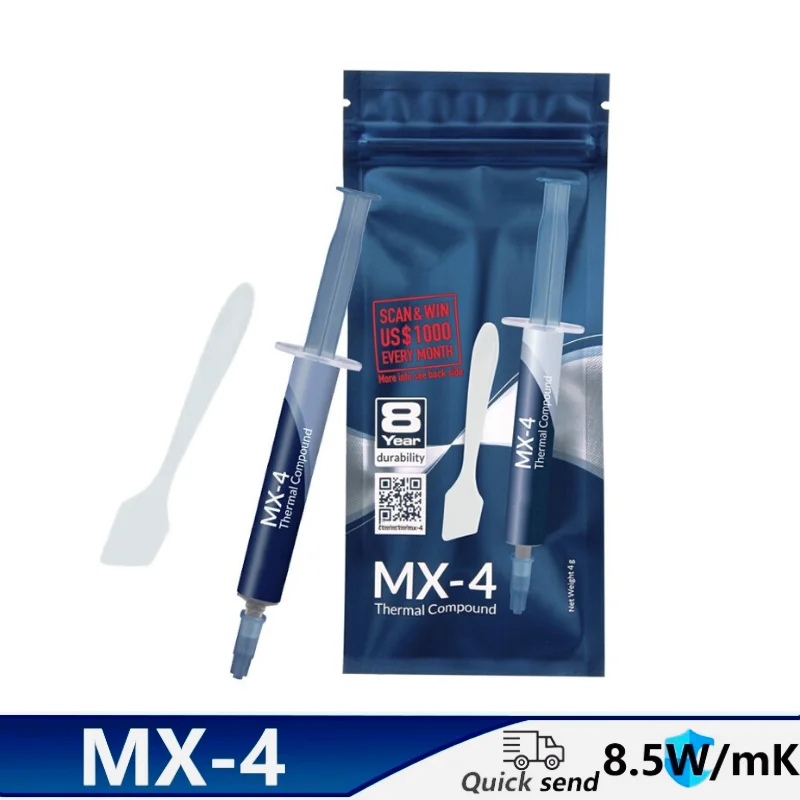 Термопаста MX4 для процессора, 8,5 Вт/м-к | AliExpress