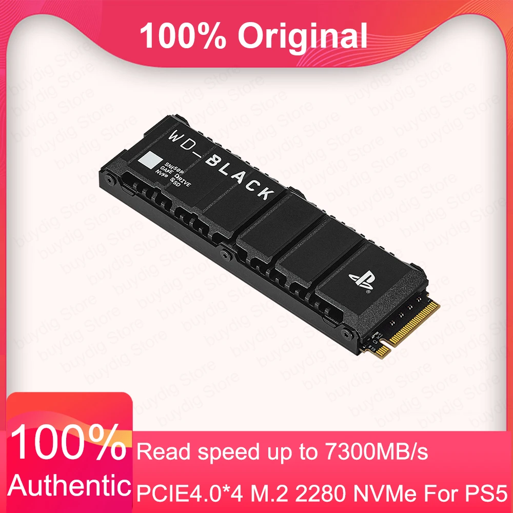 Твердотельный накопитель NVMe Game SSD SN850P, черный, 1 ТБ, для PS5 ...