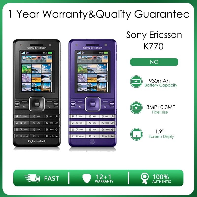 Оригинальный Sony Ericsson K770 Classic, разблокированный ...