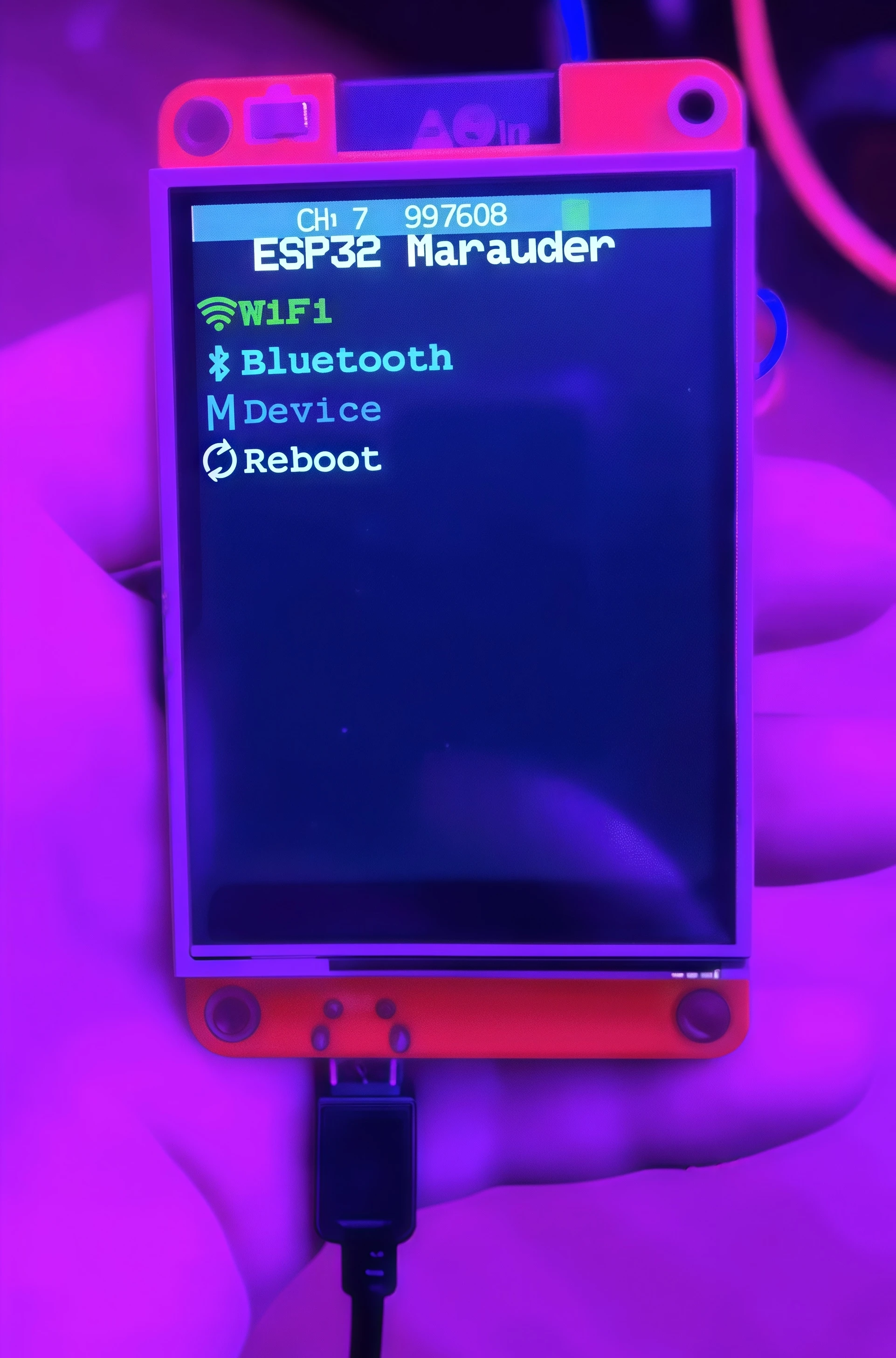 Устройство Marauder Mar-x-Auder CYD 2432r028 ESP32 Wi-Fi Bluetooth, наступательные и защитные ...
