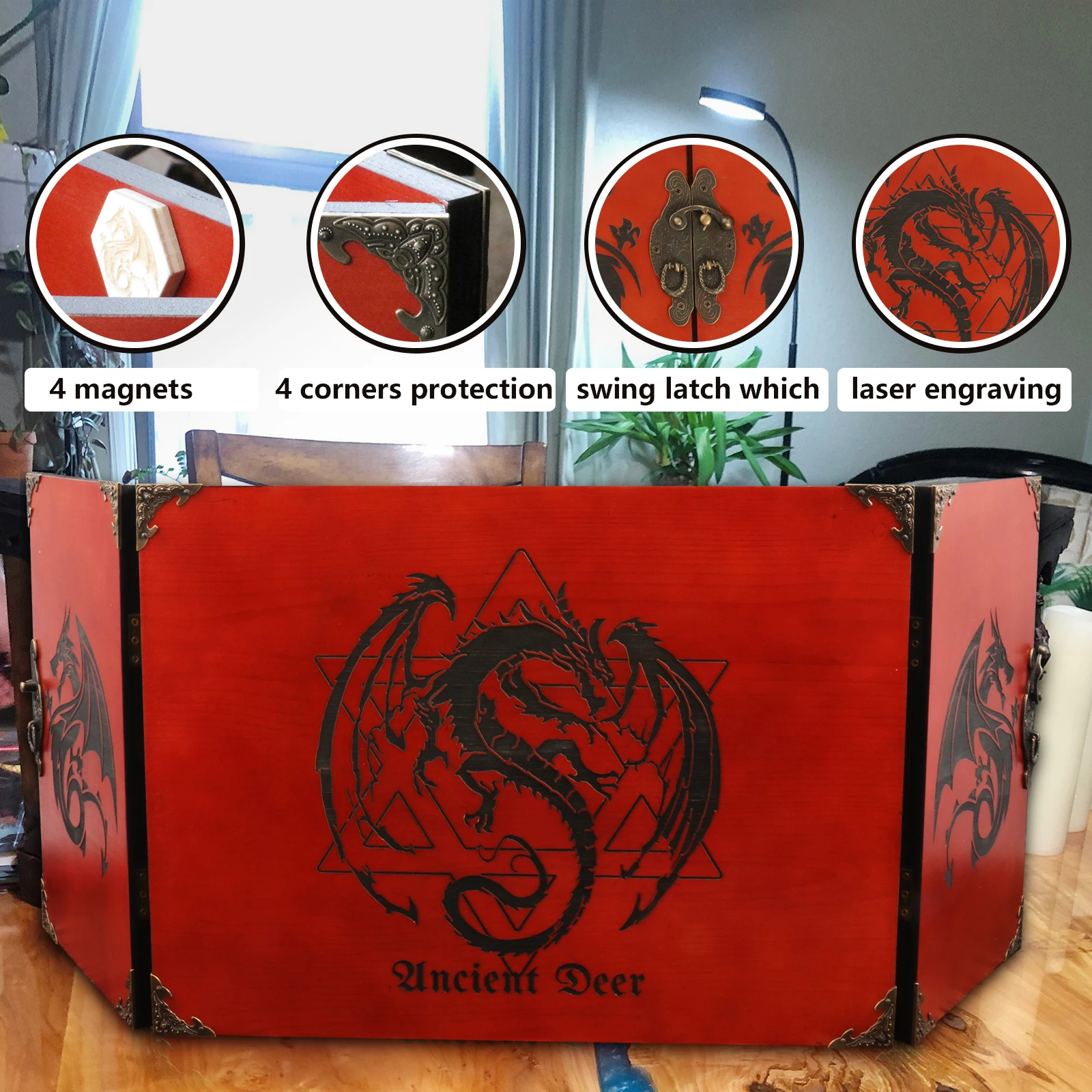 Dnd Dungeon Master Screen Wood Laser Carved Dm Screen, 49% OFF