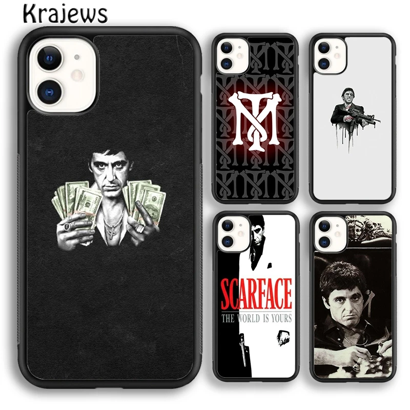 Krajews Scarfaces Tony Montana Phone Case Cover For iPhone 16 15 SE2020 ...