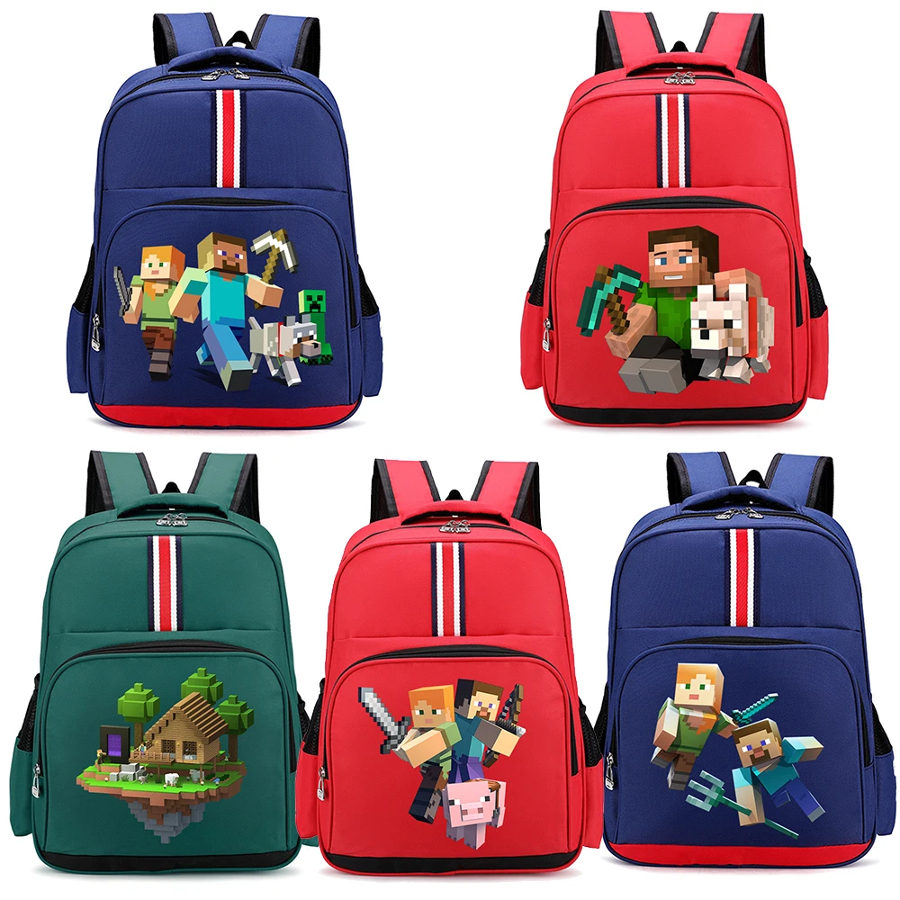 Miner Crafting Pixel Kindergarten Backpack Student Backpack Coach Bag ...