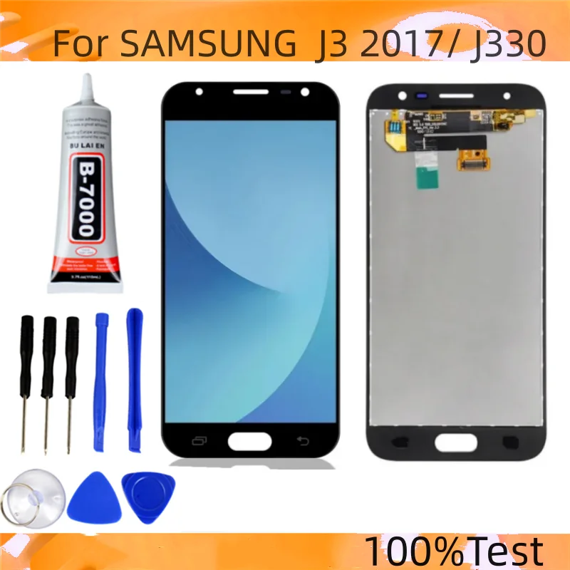Тест 5,0 "для SAMSUNG Galaxy J3 2017 J330 J330F J3 PRO ЖК-дисплей без мертвых пикселей, сменный ...