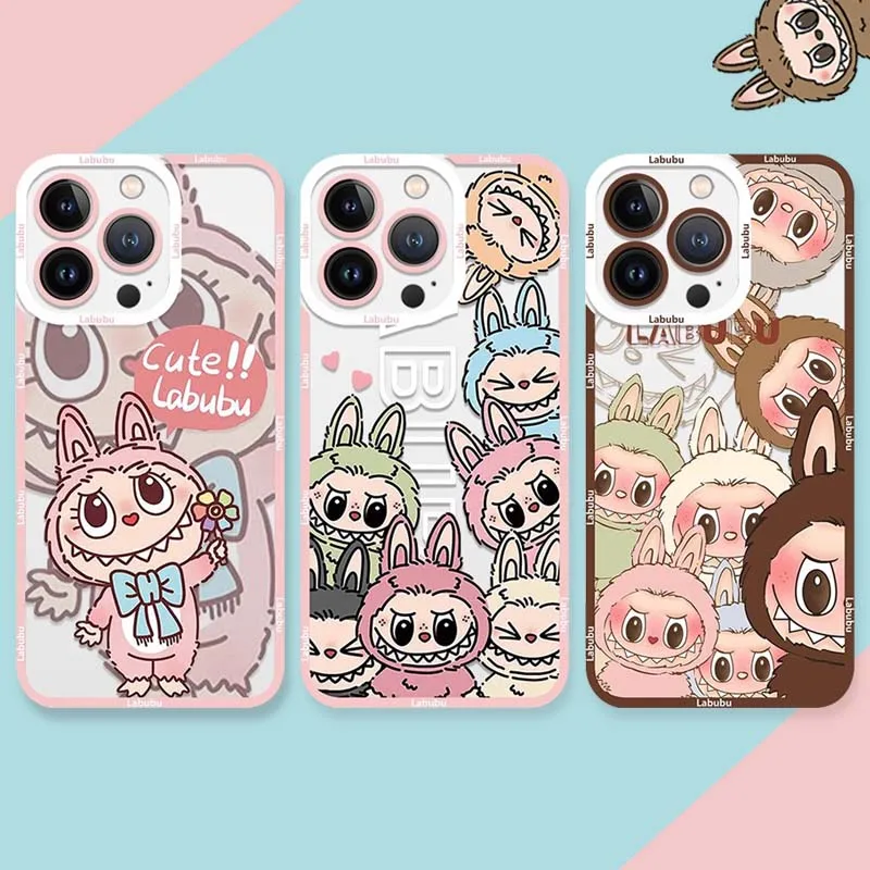 Lovely Cartoon Labubu Case For Xiaomi Redmi Note 13 12 11 Pro Plus 4G ...
