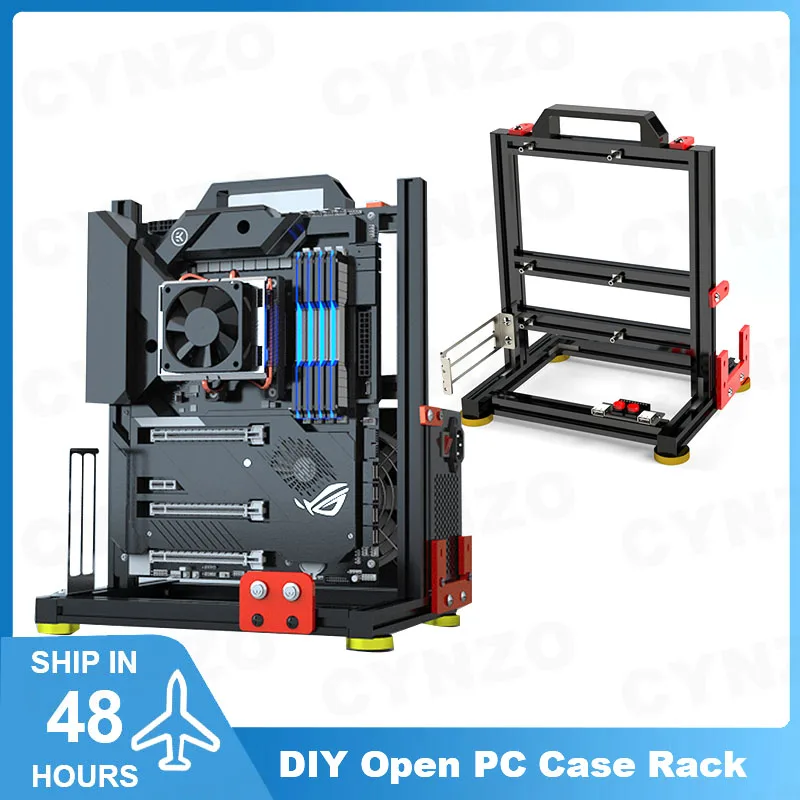 USB Open Computer Case Frame Rack ATX Gamers Cabinet DIY Mini ITX ...