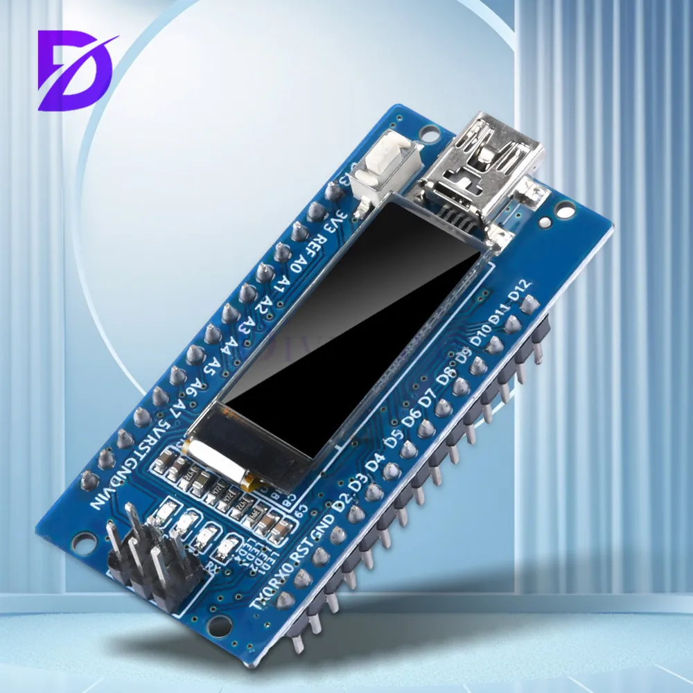 V3.0 Atmega328P Ch340C встроенный Oled дисплей 0,91 дюйма Разрешение 128x32 Ssd1306 Iic I2C ...