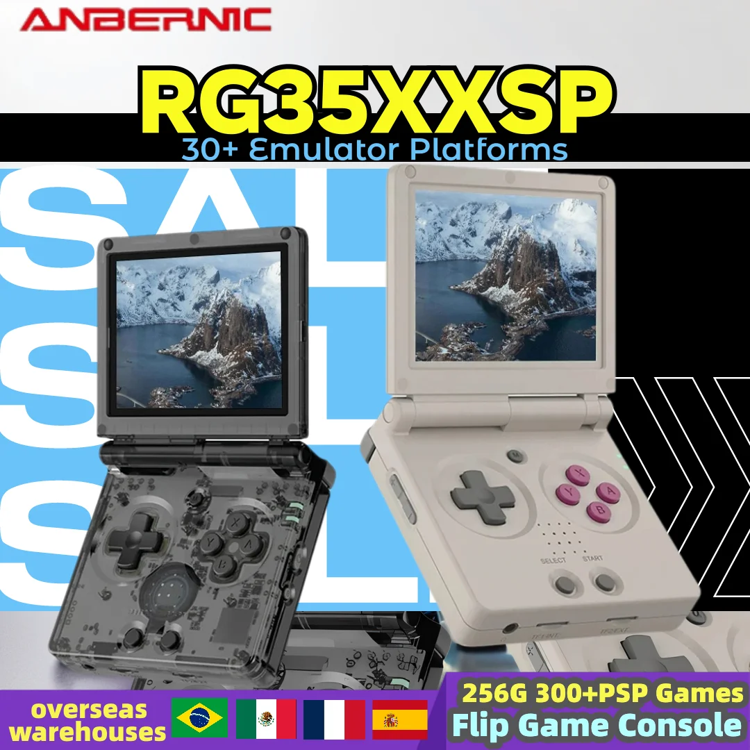 Игровая консоль ANBERNIC RG35XXSP с IPS-экраном 3,5 дюйма, операционная ...