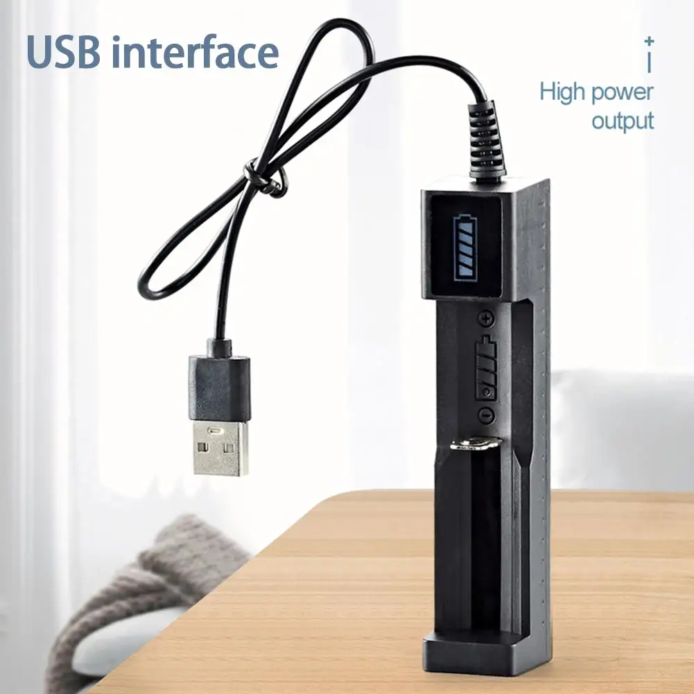 Universal USB Smart Single Slot Charger 18650 Lithium Charger ...