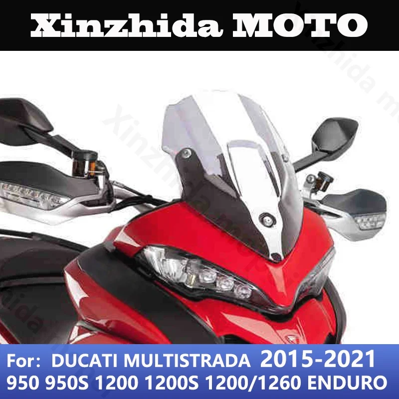 Лобовое стекло мотоцикла для DUCATI MULTISTRADA MTS950 MTS950S MTS1200S ...