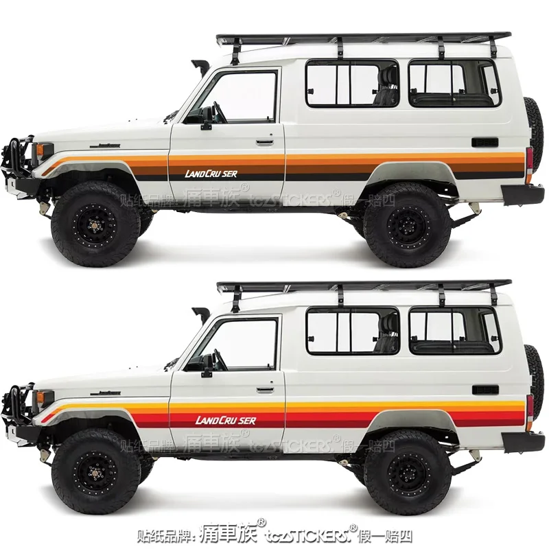 Автомобильная Наклейка для Toyota Land Cruiser LC75 LC76 LC77 LC78 LC79 ...