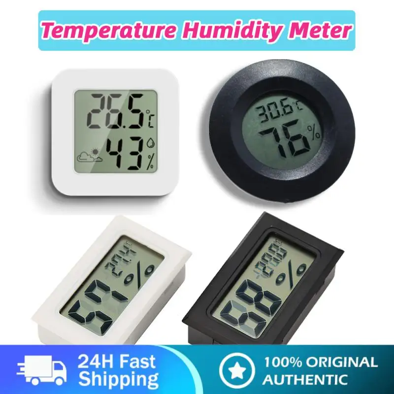 Digital Mini LCD Digital Thermometer Hygrometer Temperature Humidity ...