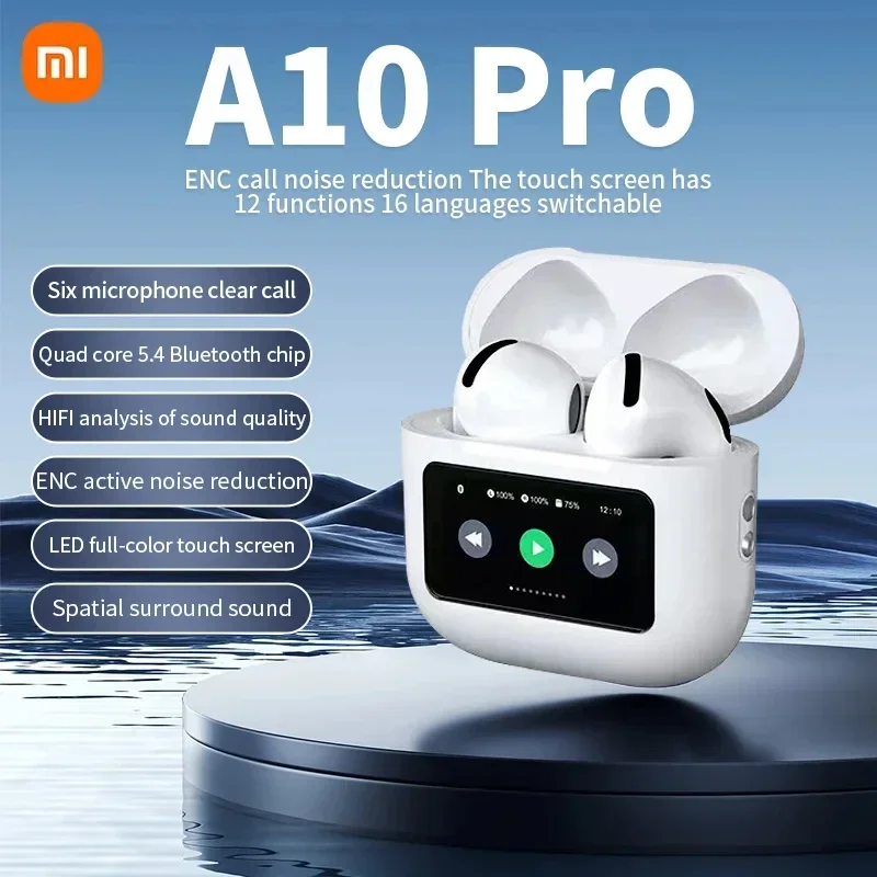 Беспроводные наушники Xiaomi A10 Pro ANC, водонепроницаемая гарнитура ...