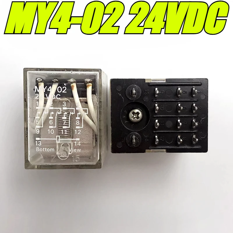 (Совершенно новый оригинал) 1 шт./лот 100% оригинальное реле: MY4-02-24 В постоянного тока MY4 ...