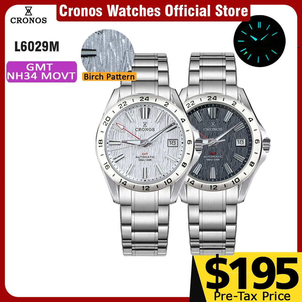 Cronos GS Механические часы для мужчин 39 мм | AliExpress