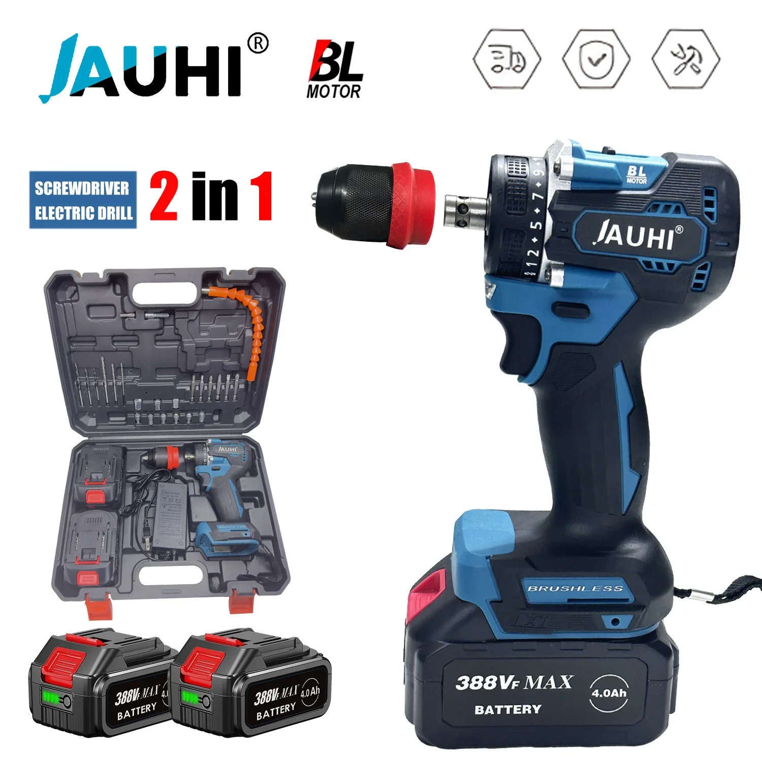 JAUHI Беспроводной шуруповерт 2в1 18В | AliExpress