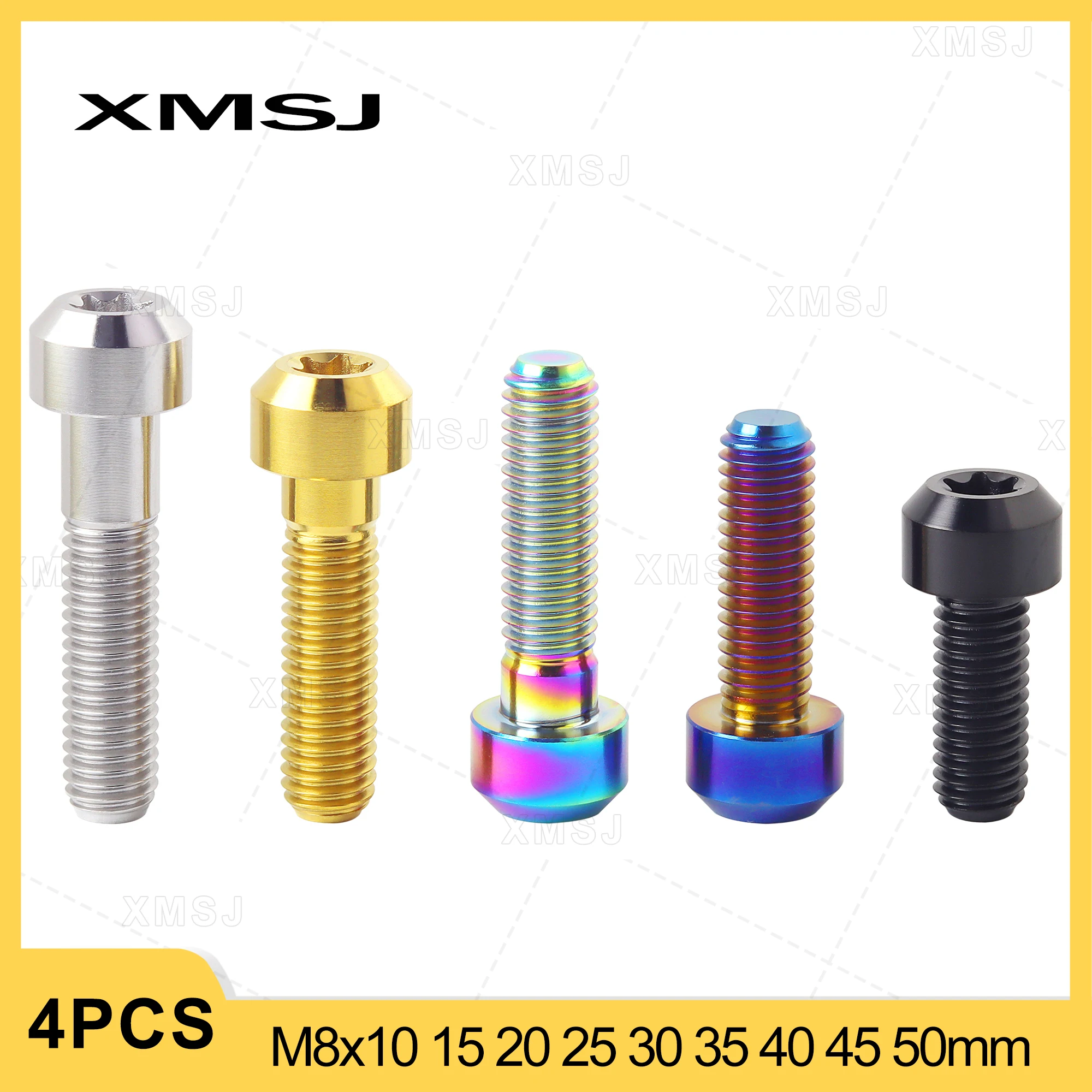 Титановые болты XMSJ M8x10 15 20 25 30 35 40 45 50 мм Винт с головкой ...