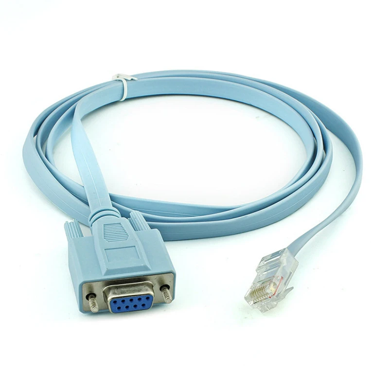1.5M 5FT RJ45 Cat5 Ethernet to Rs232 DB9 COM Port Network Adapter Cable ...
