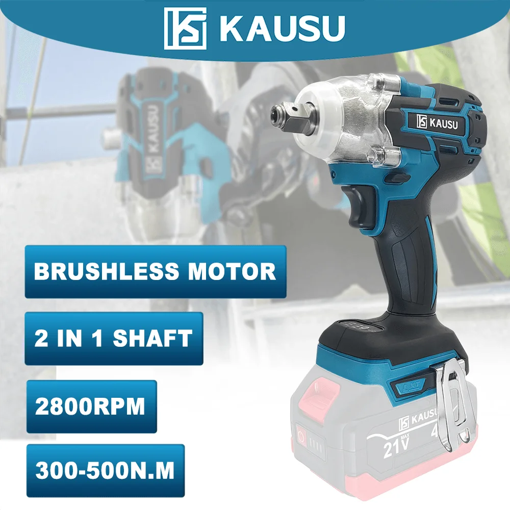 Аккумуляторный ударный гайковерт KAUSU 1/2 дюйма для батареи Makita 18 ...