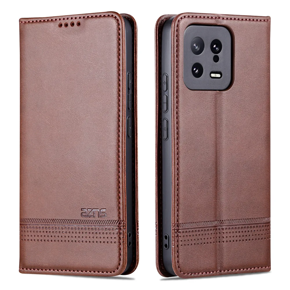 Магнитный Чехол-кошелек для xiaomi Mi 13, Чехол-книжка из мягкого ТПУ ...
