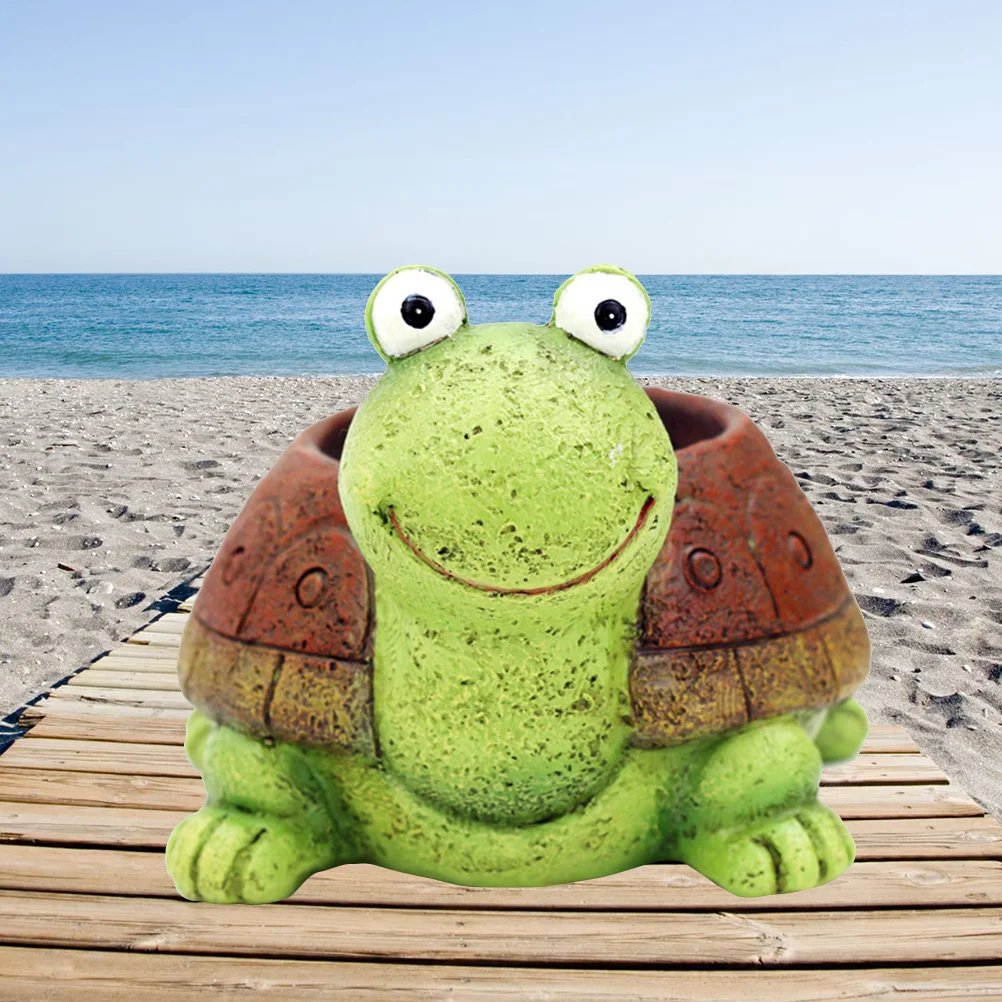 Outdoor Turtle Decor Mini Flower Pot Ornaments Small Pots Small ...