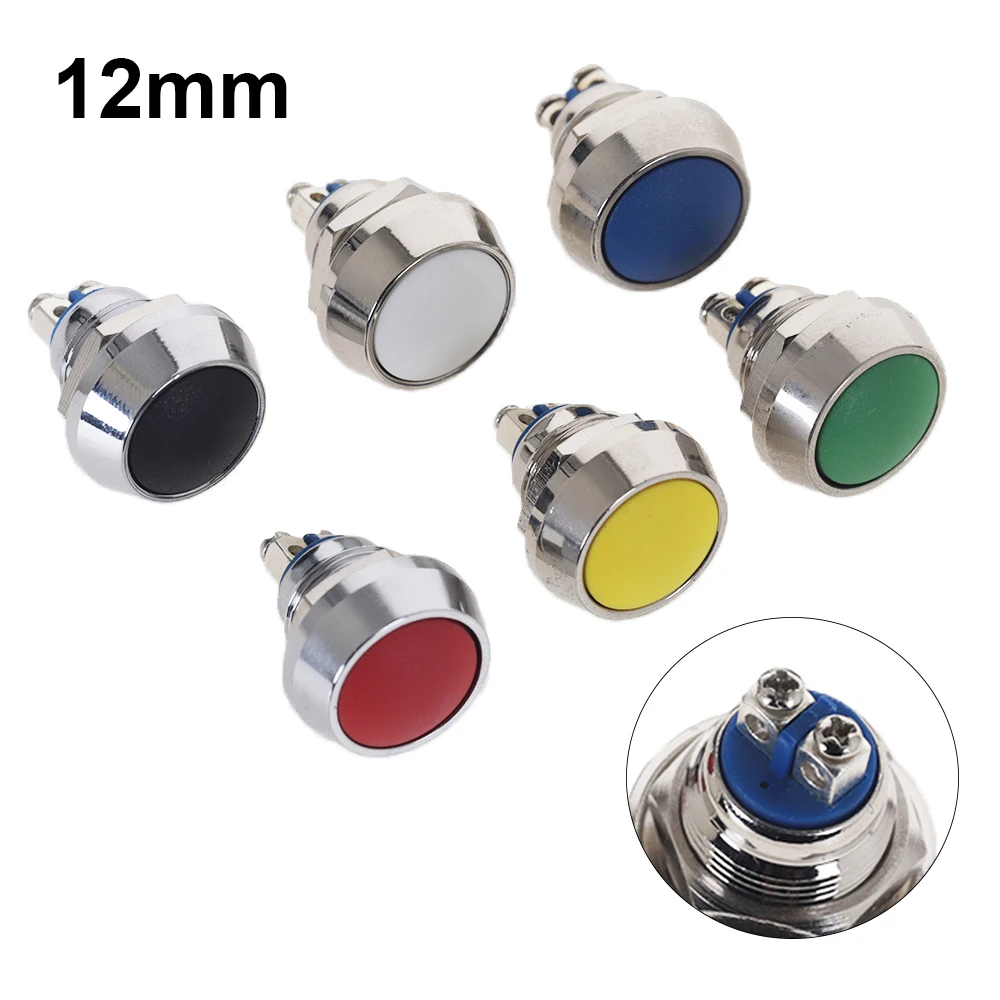 PBS-33A 12mm latching Small Waterproof Push Button Switch 250V 3A Round Red