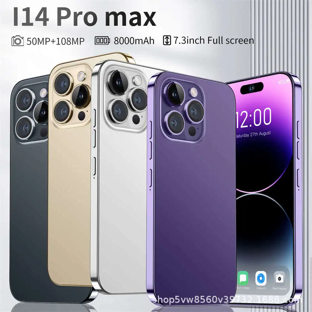 Новый Смартфон Android 14 Поколения С Большой Памятью I14 Pro Max 16 ...