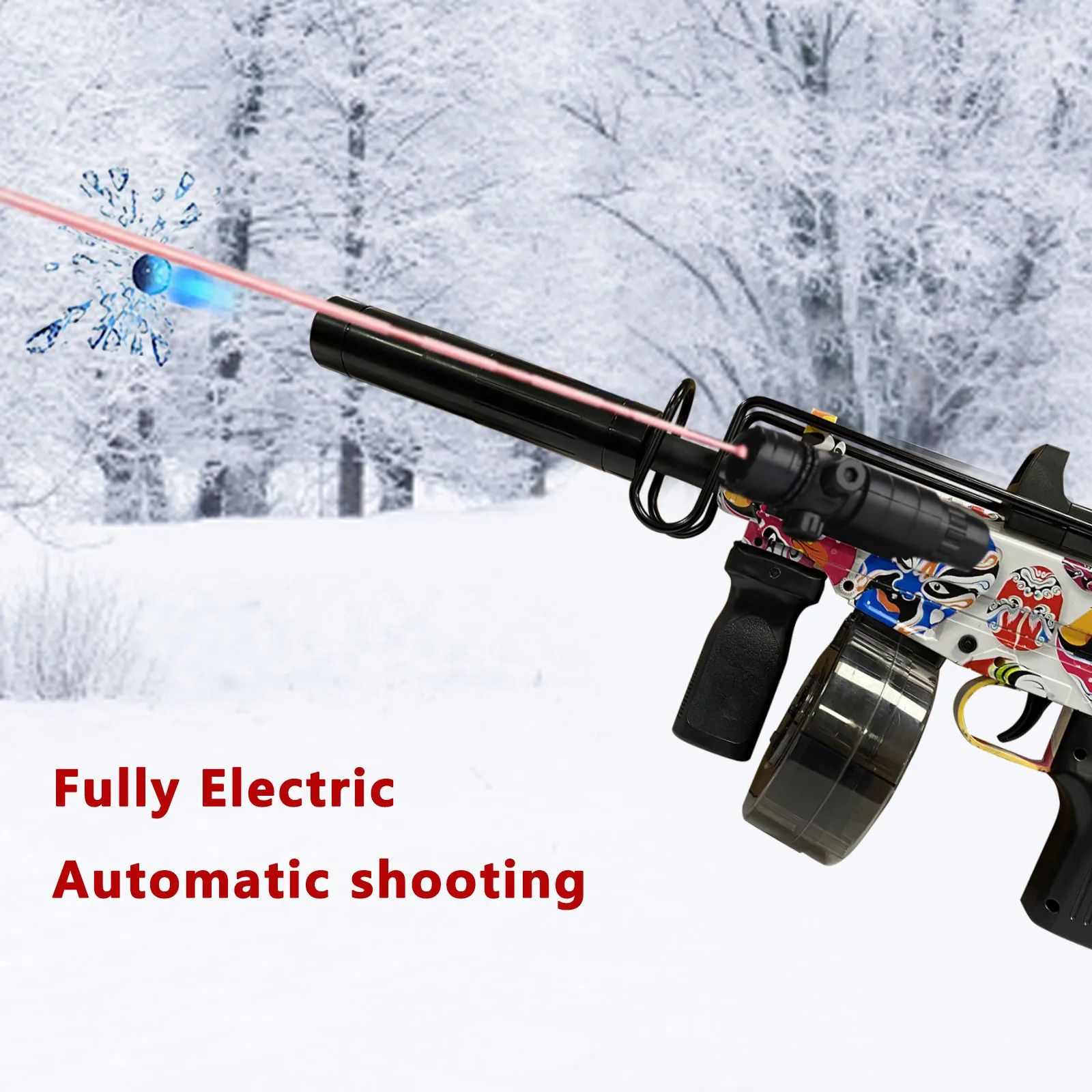 2022 Upgraded UZI Gel Water Blaster Automatic Splatter Ball With 10000 ...