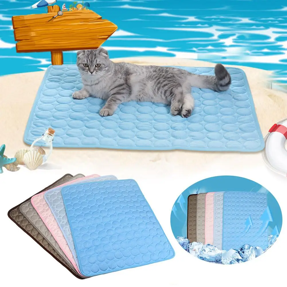 Охлаждающий коврик для кошек, подстилка для собаки, для лета | AliExpress