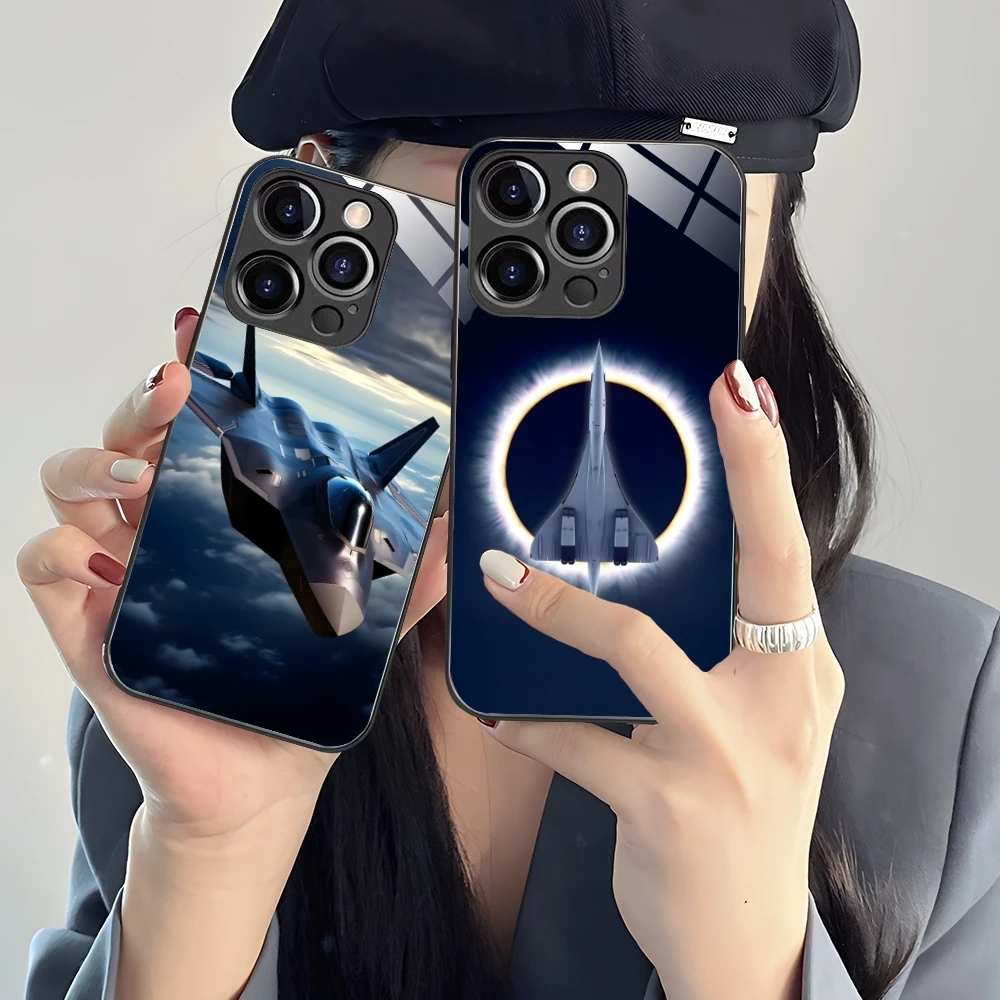 AirForce Plane Mobile Cell Phone Case for iPhone 16 15 14 13 12 11 X XR ...