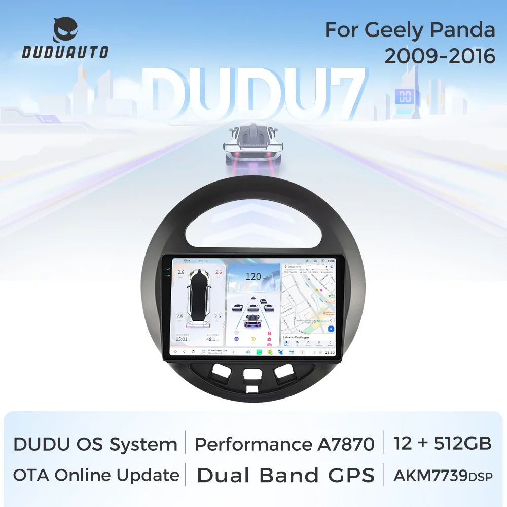 DUDUAUTO Carplay Android Auto 2 Din головное устройство автомобильный ...