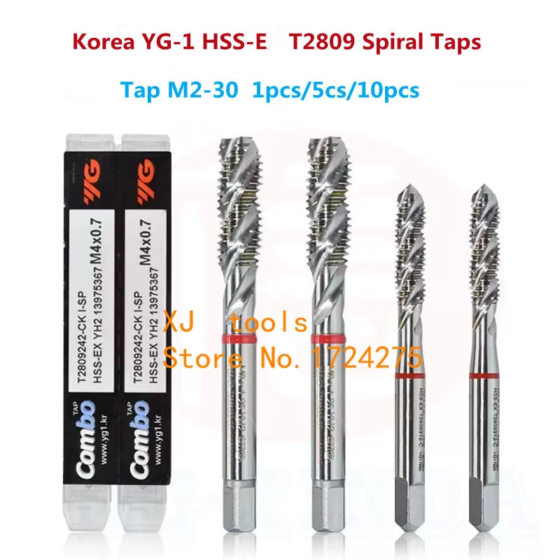 KAVTECNC TOOLS YG-1 T2809 Спиральный метчик M3-M30 | AliExpress