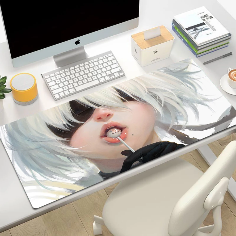 2B Nier Automata Anime коврик для мыши HD персонализированный кожаный ...