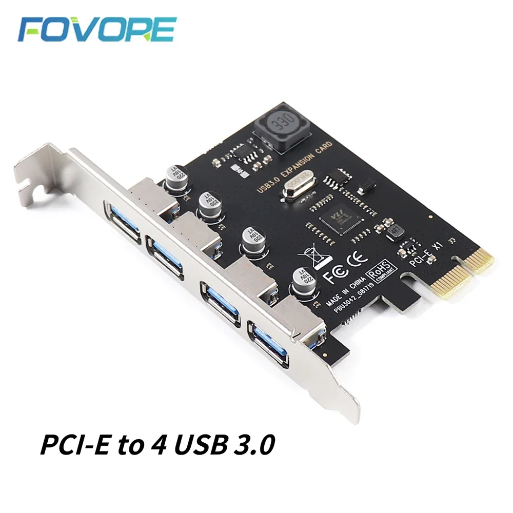 FOVORE FH02 4-портовый USB 3.0 PCI-E адаптер | AliExpress