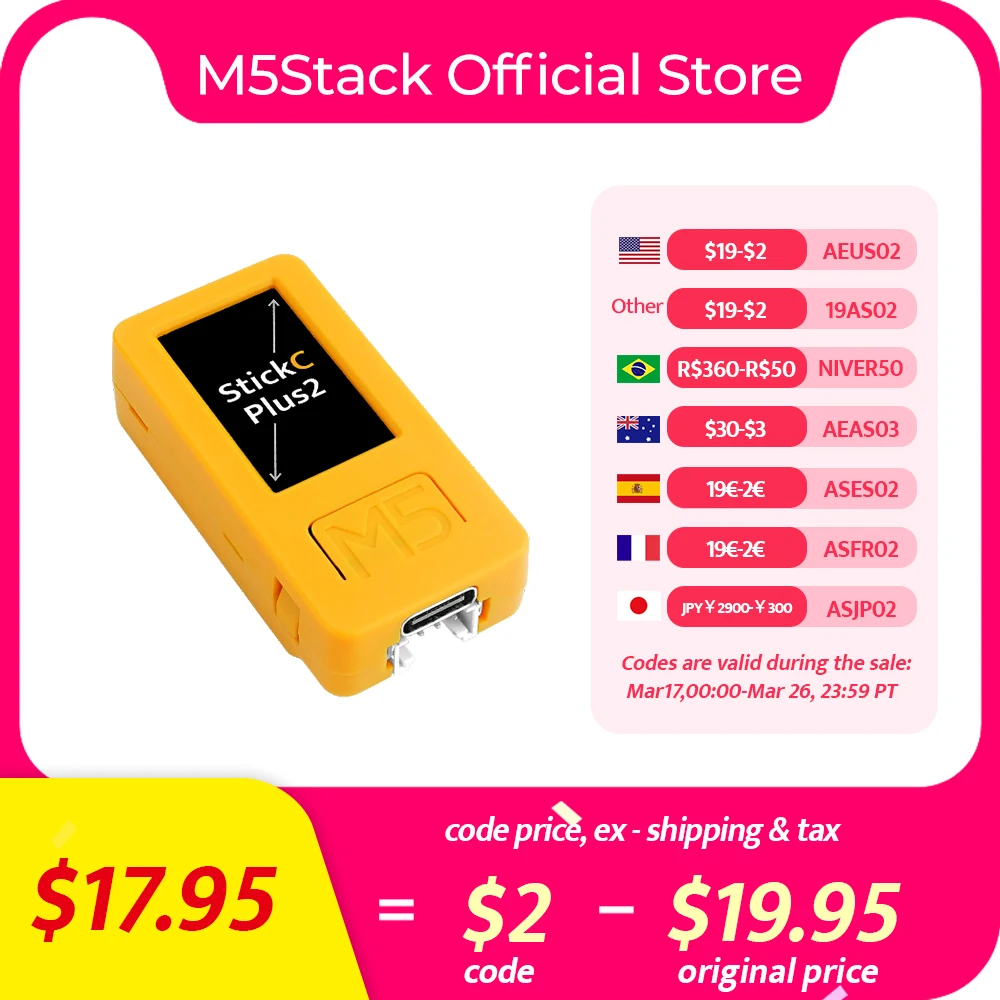M5Stack M5StickC PLUS2 Мини набор для разработки | AliExpress