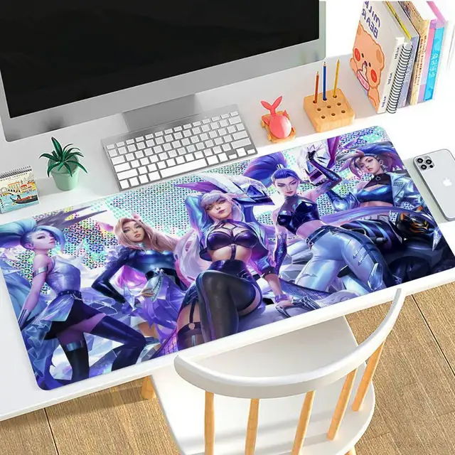 Hentai LOL KDA ALL OUT Mouse pc gamer Pad Large escritorio bureau ...