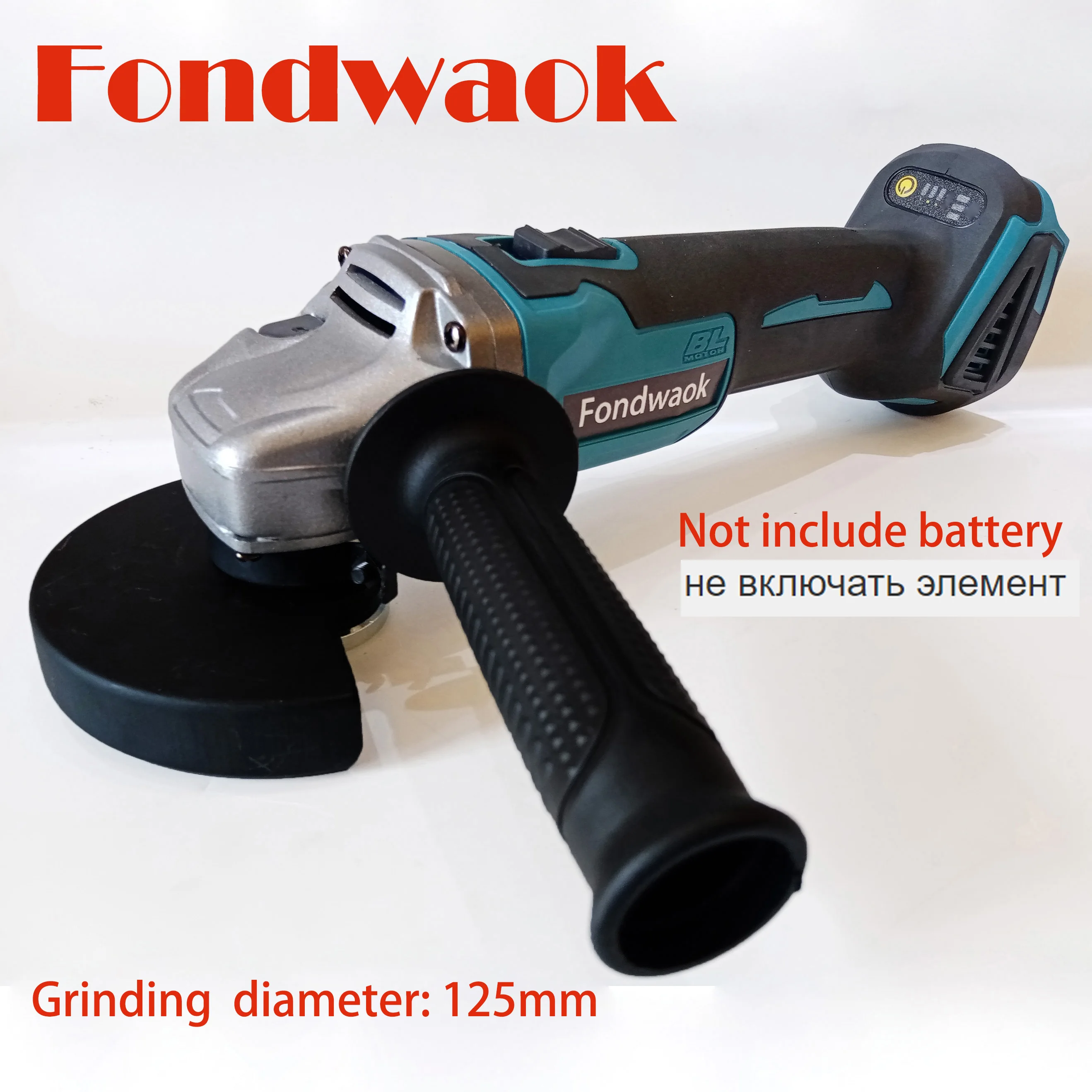 18V 125mm Brushless Cordless Impact Angle Grinder Variable Speed For ...