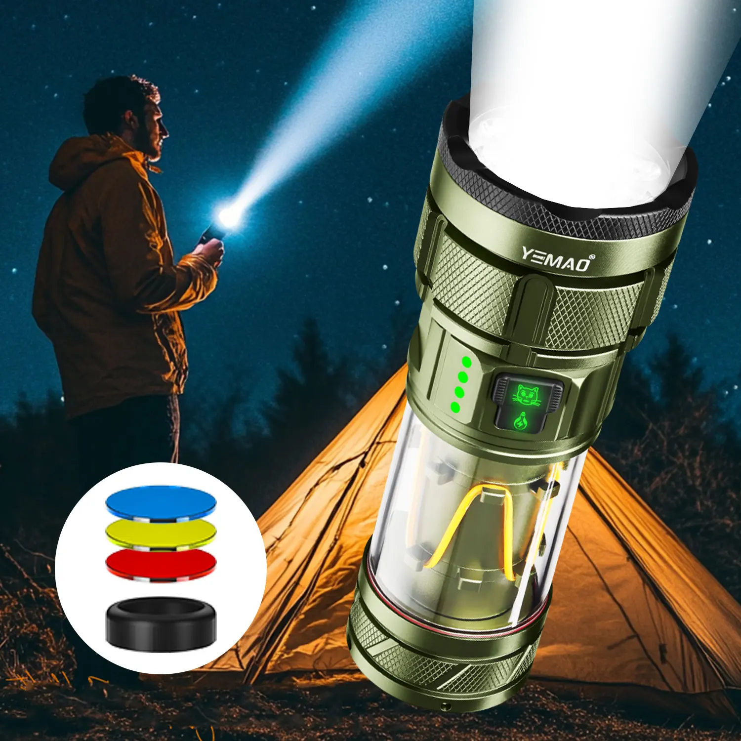 YEMAO A19 6000 Люмен Фонарик | AliExpress