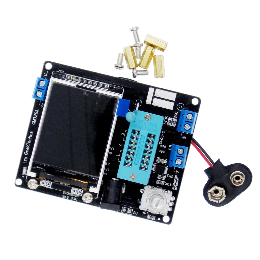 ЖК-дисплей GM328A тестер транзисторов диод емкость ESR напряжение ...