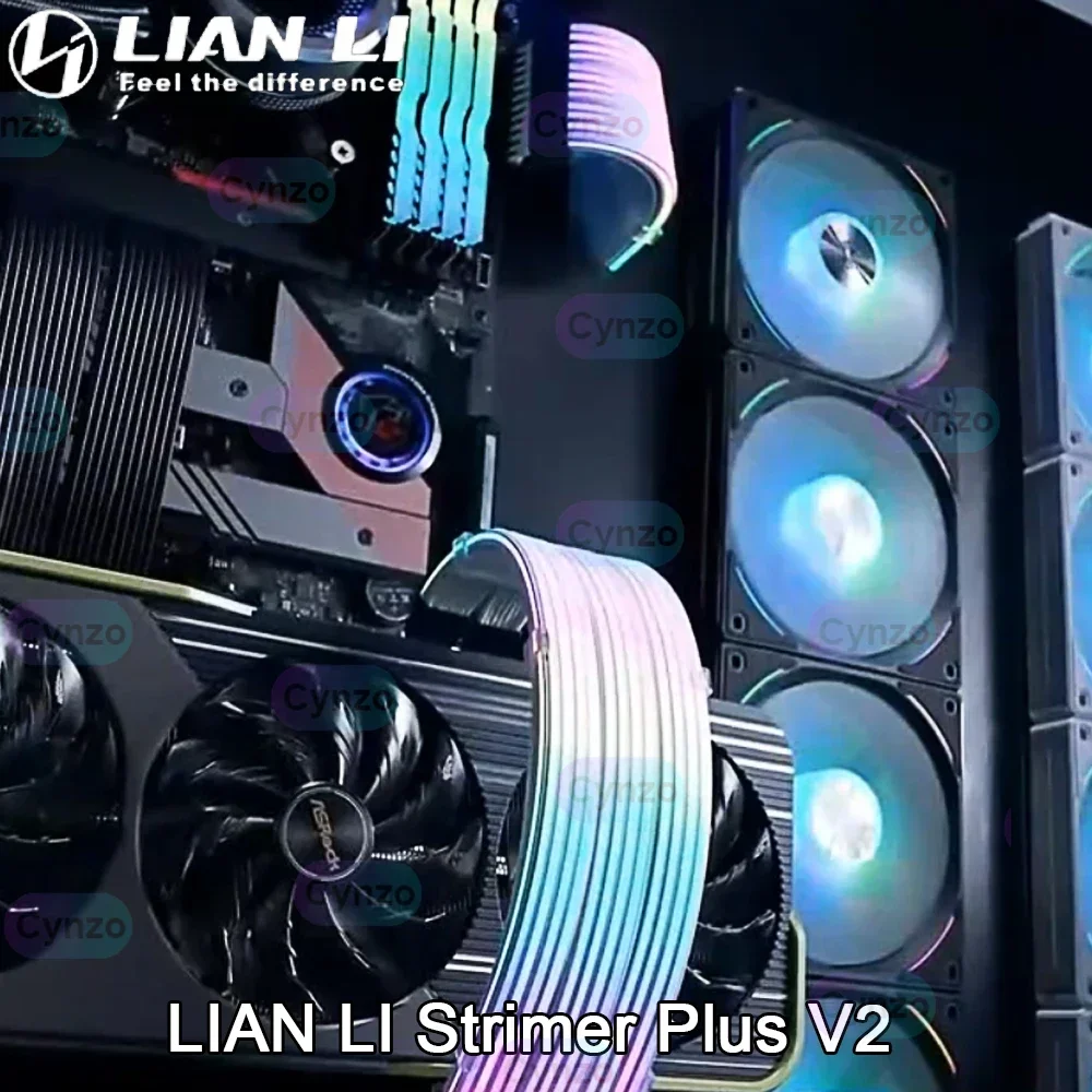 Комплект удлинителей LIAN LI Strimer Plus V2 ARGB ATX 24Pin | AliExpress