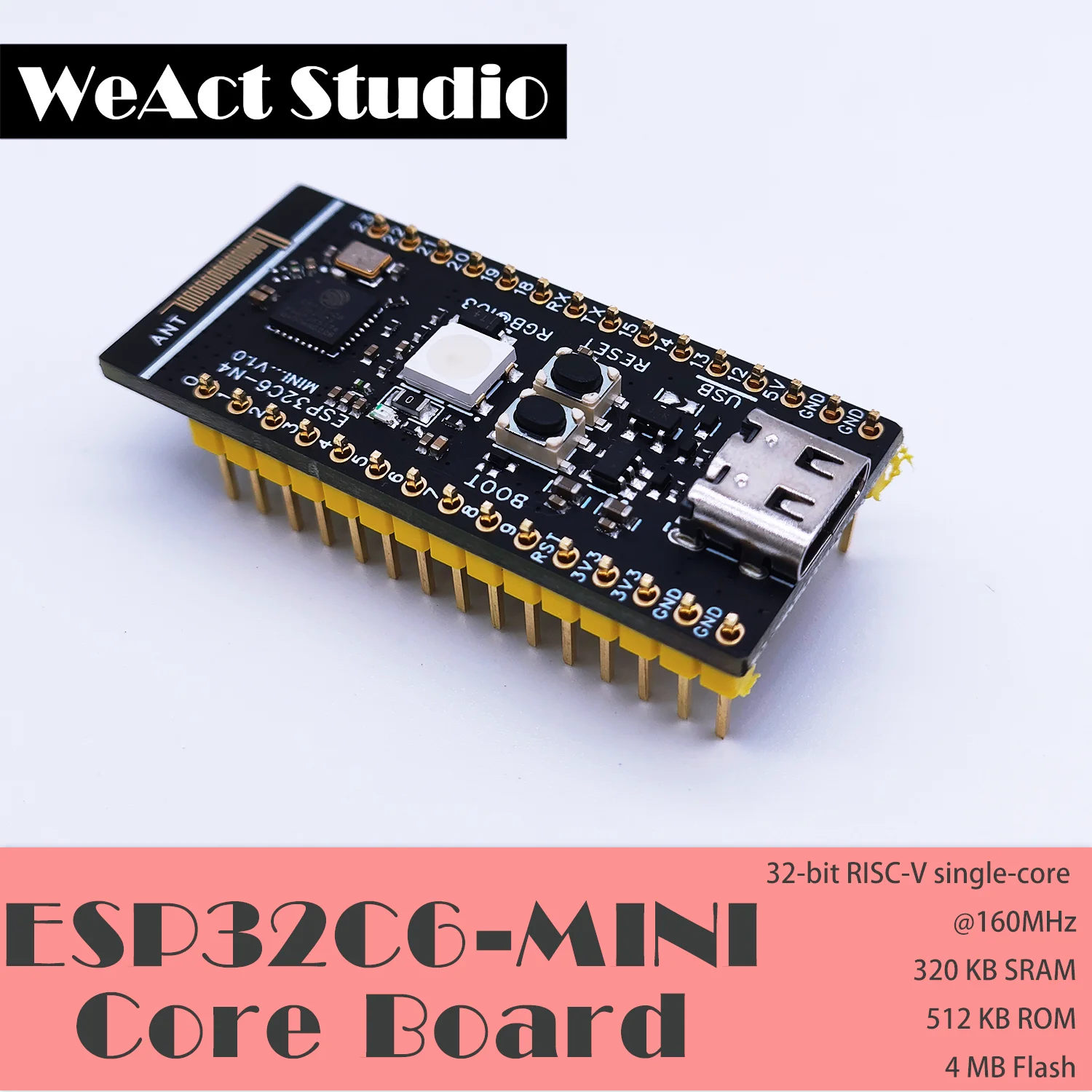 WeAct ESP32-C6-MINI беспроводной модуль | AliExpress